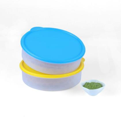 Plastic Storage Round thin container Box Khakhra Papad Roti Storage ...
