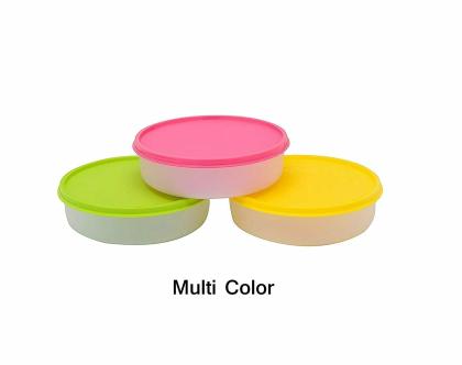 Plastic Storage Round thin container Box Khakhra Papad Roti Storage ...