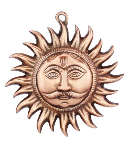 CraftHouse Lord Sun Idol Suraj Surya Murti Statue Brass Decorative ...