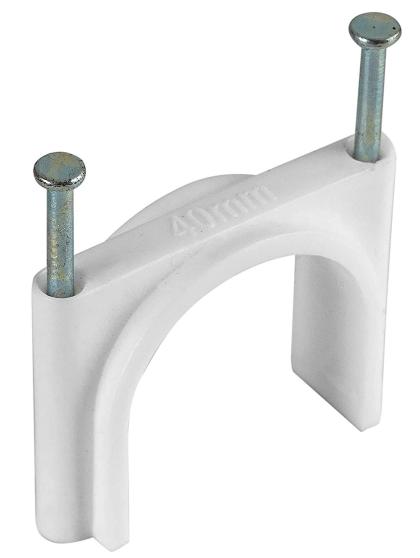 Hi-Plasst Double Nail Pipe Cable Clip Wire Fastener Circle Cable Clips ...