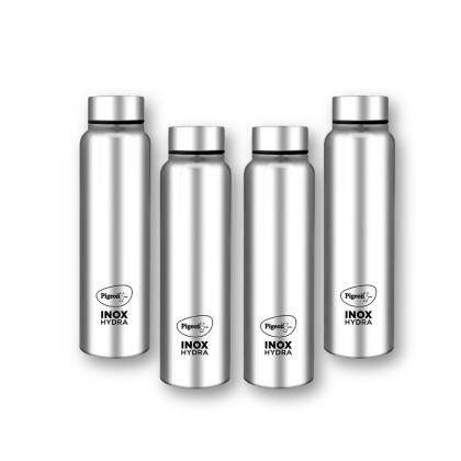Pigeon Inox Hydra Plus 900 ml Bottle (Pack of 4, Silver, Steel) - JioMart