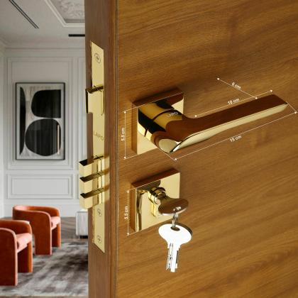 LAPO 02 Premium Mortise Door Handle Locks with 4 Latches for All The ...