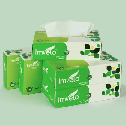 Imvelo 2 Ply Facial Tissues Box - Pack of 5 - 500 Pulls - Ultra Soft ...