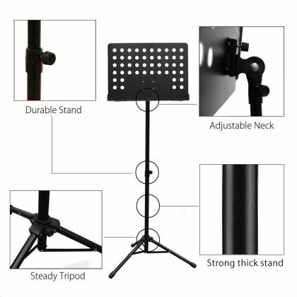 Techtest Notation Stand Lyrics Foldable Violin Music Sheet Holder ...