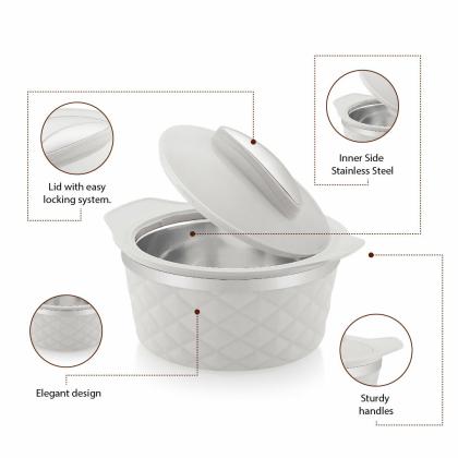 Modware Kohenoor Insulated Inner Stainless Steel Casserole set of 3 Pcs ...