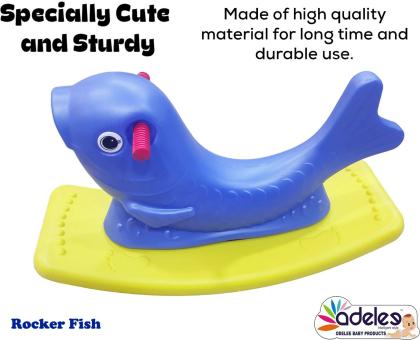 Odelee Plastic Rocker For Kids Dolphin Ride On Toy For Indoors And ...