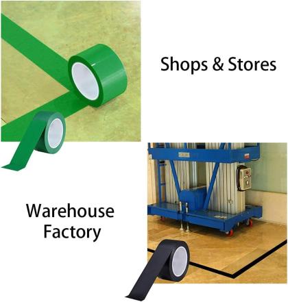 ISAN Green Floor Marking Tape Colour 288mm (12" Approx) Width X 21m ...