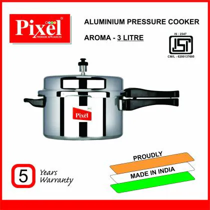 Pixel Aluminium Pressure Cooker Outer Lid 3 Litres - JioMart