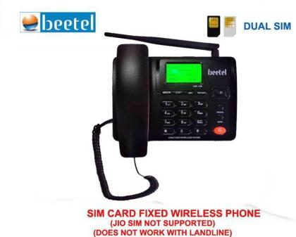 Beetel F2N Dual SIM GSM Black Wireless Landline Phone - JioMart