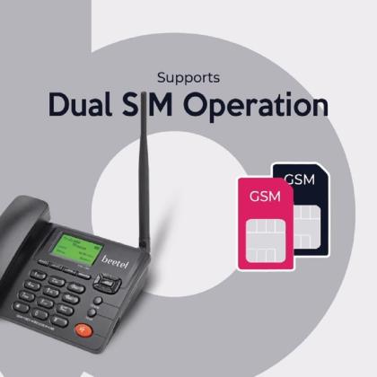Beetel F2N Dual SIM GSM Black Wireless Landline Phone - JioMart