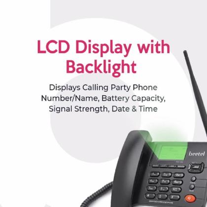 Beetel F2N Dual SIM GSM Black Wireless Landline Phone - JioMart