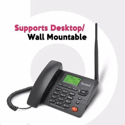 Beetel F2N Dual SIM GSM Black Wireless Landline Phone - JioMart