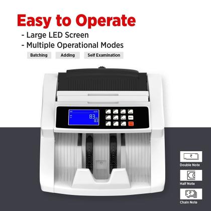Thrifty Tech Cash Counting Machine with Fake Note Detection and ...