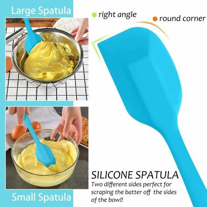 P-Plus International Silicone Spatula 3-piece Set, Non-stick Silicone ...