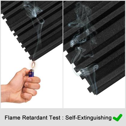 YGM Acoustic Foams Black Line Diffuser Studio Absorption Foam Wall ...