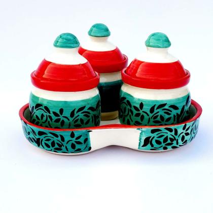 ARDVAN INDIA Pickle Jar Storage Masala Container Aachar Chutney Serving ...