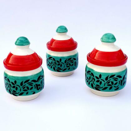 ARDVAN INDIA Pickle Jar Storage Masala Container Aachar Chutney Serving ...