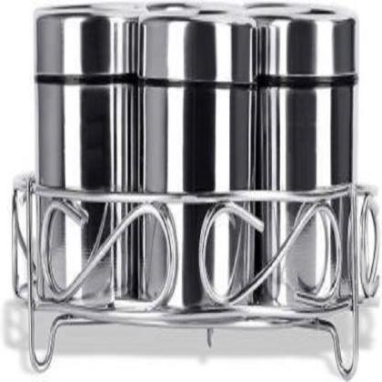 LIMETRO STEEL 7in1 Stainless Steel See Through Lid Masala Stand Dry ...