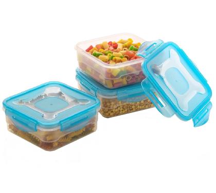 Airtight Fridge Storage Containers Box 800ml Set 3, for Kitchen Grocery ...