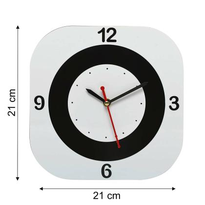 PROCLOCK Acrylic Square Cute Analog Designer Wall Clock For Living Room ...