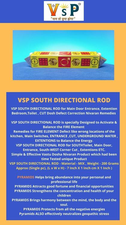 VSP VASTU SAMADHAN - 166 VSP SOUTH DIRECTIONAL ROD - SOUTH DIRECTIONAL ...