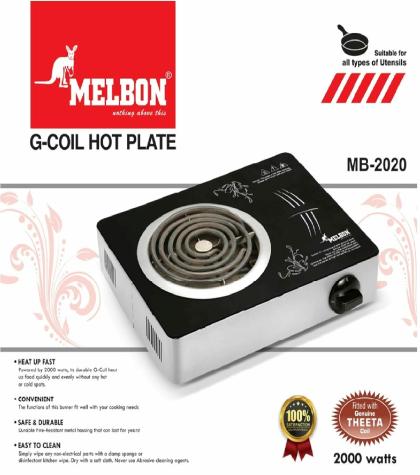 MELBON 2200 (2000 Watts) G Electric Cooktop Coil HOT Plate - JioMart