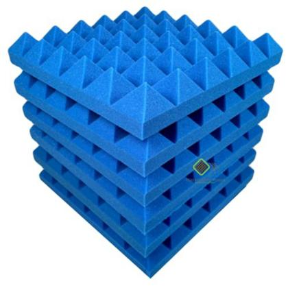 YGM Acoustic Foams Blue Pyramid Soundproofing Studio Acoustic Foam 1X1 ...