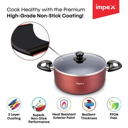 Impex ISP-3213 Aluminium Biriyani Pot of 10 L with Lid - JioMart