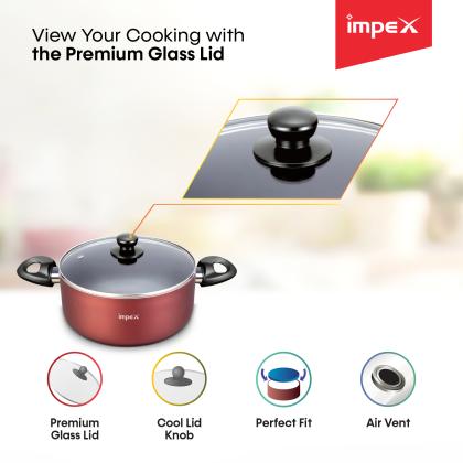 Impex ISP-3213 Aluminium Biriyani Pot of 10 L with Lid - JioMart
