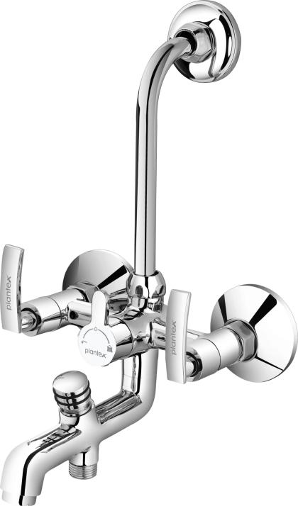 Plantex Pure Brass, 3 in 1 Wall Mixer with Bend for Arrangement of ...