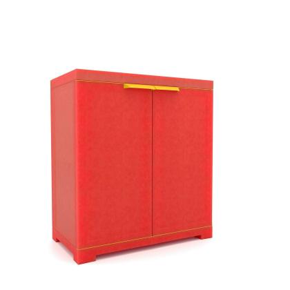 Nilkamal Freedom Mini Small Plastic Storage Cabinet (Bright Red ...