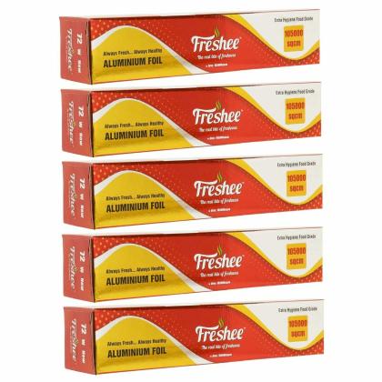 Freshee Silver Foil Roll, Aluminium Foil for Cooking, Food Safe Kitchen ...