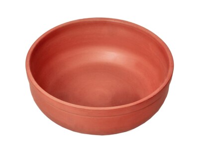 Vaghbhatt 2 Litre Clay Kadai Pre-Seasoned Earthen/Clay Kadai/Pot 2 ...