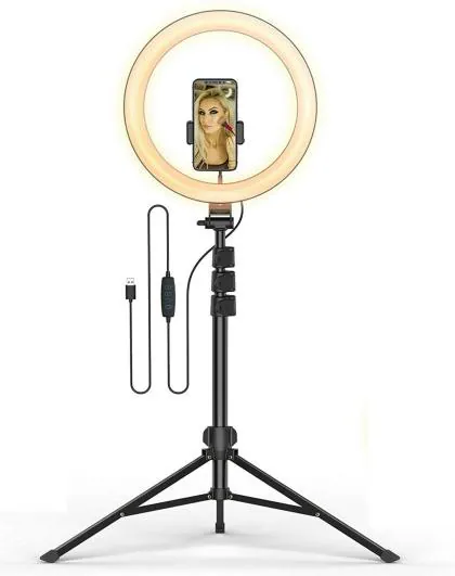 Webilla New 10 Inchs Big Led Ring Light With 7 Feet Stand For Camera ...