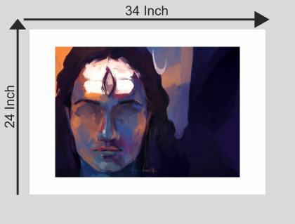 Sticker Studio PVC Vinyl Shiva Ji Wall Poster 36 X 24 inch - JioMart