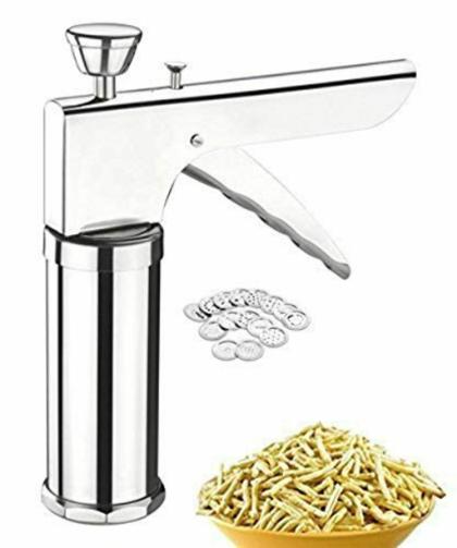 KAYAAN Stainless Steel Kitchen Press Sev Sancha, Chakli Maker Hand ...