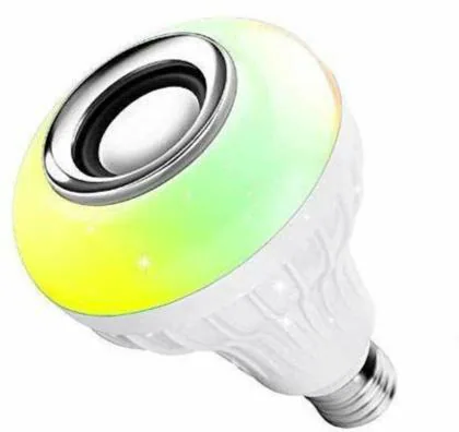 Webilla Led Wireless Light Bulb Speaker, Rgb Smart Music Bulb, E27 Base ...