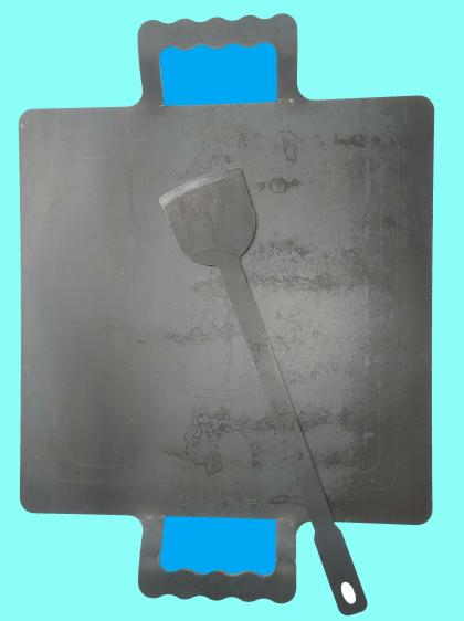 NAAYAGI - 3 KG - LASER CUTTED - SQUARE -IRON TAWA / PATHRI TAWA FOR ...