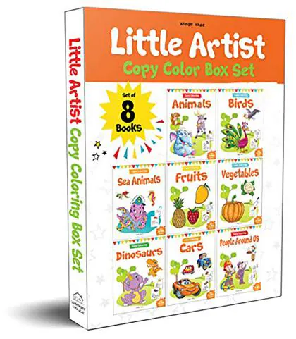 Little Artist Copy Colouring Boxset- Pack Of 8 Books Wonder House Books ...
