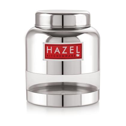 Hazel Stainless Steel See Through Container 1000 ml (Set of 5) - JioMart