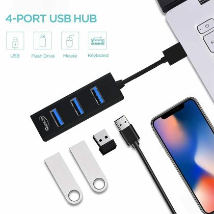 Quantum QHM6642 4 Port Hi-Speed USB Hub(Black) - JioMart