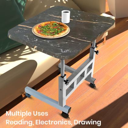 Portronics My Buddy D Wood Multipurpose Movable & Adjustable Table for ...