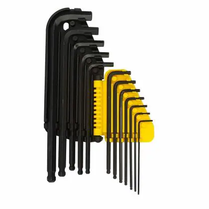 STANLEY Professional 12-Piece Key Ring Imperial Allen Hex Key Set ...