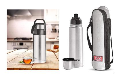 Milton Vacuum Thermosteel Flask with Flip Lid 1000 ml, Steelplain - JioMart