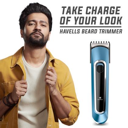 Havells BT6201 Li-Ion Cord & Cordless Beard Trimmer, 90 minutes run ...