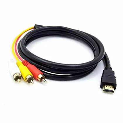 ACCU CABLE 1.5 Meter HDMI Male To 3-RCA Female Video Audio AV Component ...