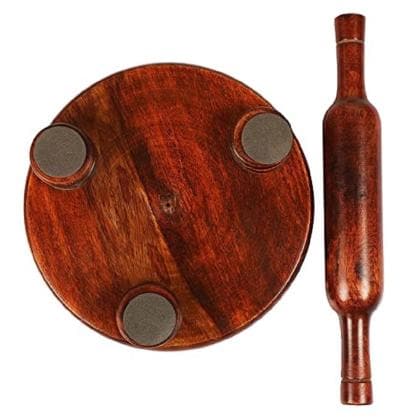 Shopfleet Wooden Chakla Belan Rolling Pin Roti Chapati Maker - JioMart
