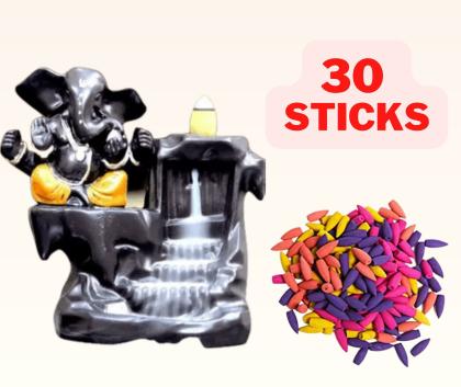 Jiyansh Creation Lord Big Size Ganesha Idols Backflow Incense Holder ...