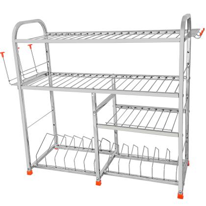 Zaib 24x24 Stainless Steel Kitchen Rack Bartan Stand for utensils ...