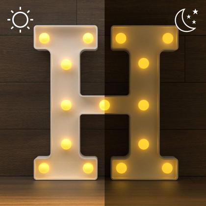 Satyam Kraft White Marquee Alphabet Shaped Led Light Letter- H - JioMart